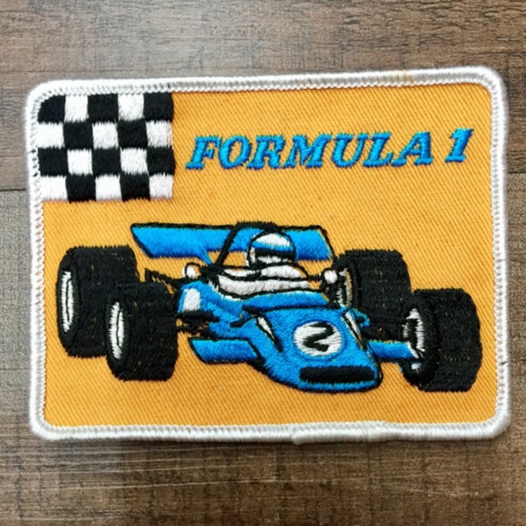 Vintage | Accessories | Vintage Formula One Race Car Vest Patch | Poshmark